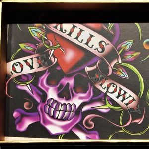 Ed Hardy | Other | Ed Hardy Box Skull Tattoo Artist Vintage | Poshmark